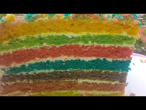 Göyqurşağı tortu. Торт Радужный. Саке Rainbow.