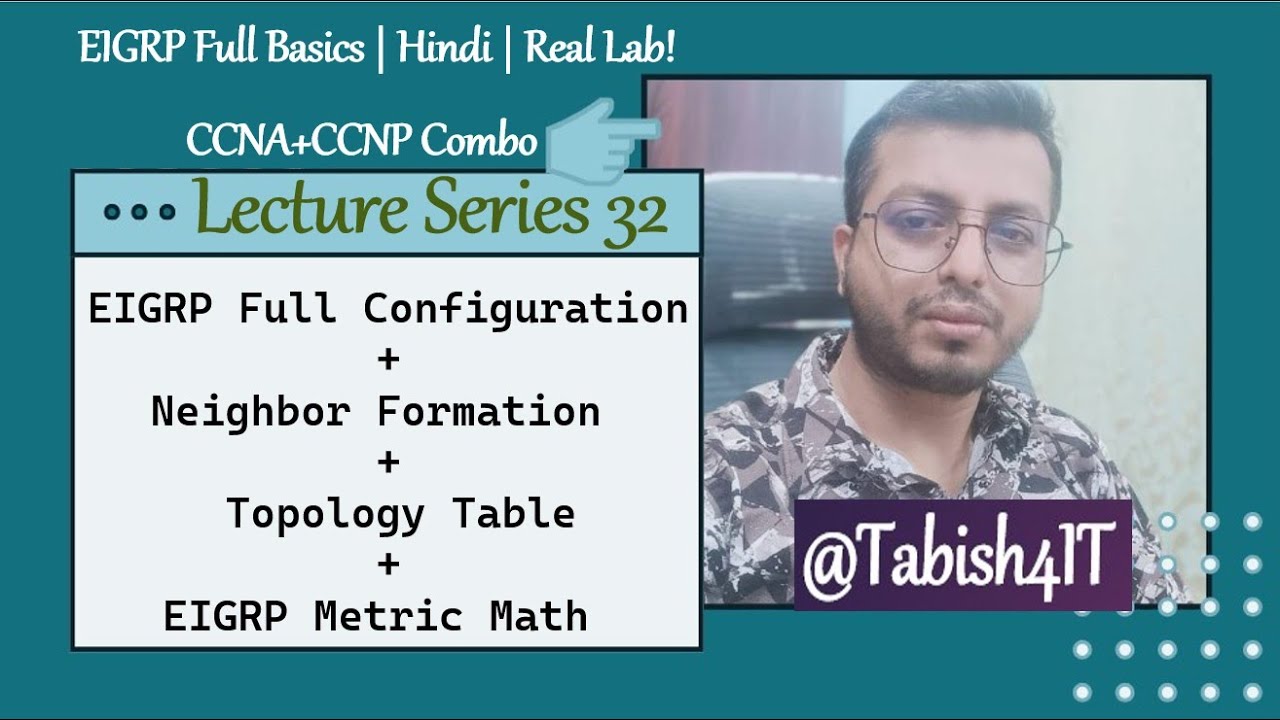 Lecture 32: EIGRP Basics Explained with GNS3 Lab | CCNA + CCNP Hindi Urdu | Tabish4IT - YouTube