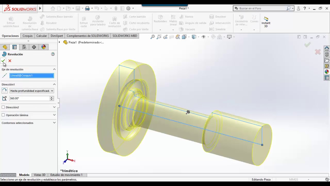 ANÁLISIS CAE TORSIÓN Y FUERZA SOLIDWORKS - YouTube