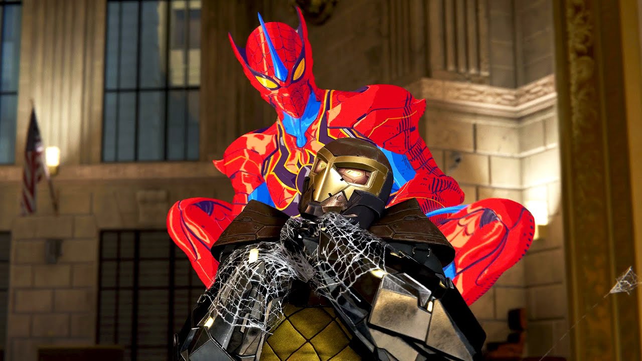 Spider-Man Remastered PS5 - Shocker Boss Fight with Arachnid-Rider Suit ...