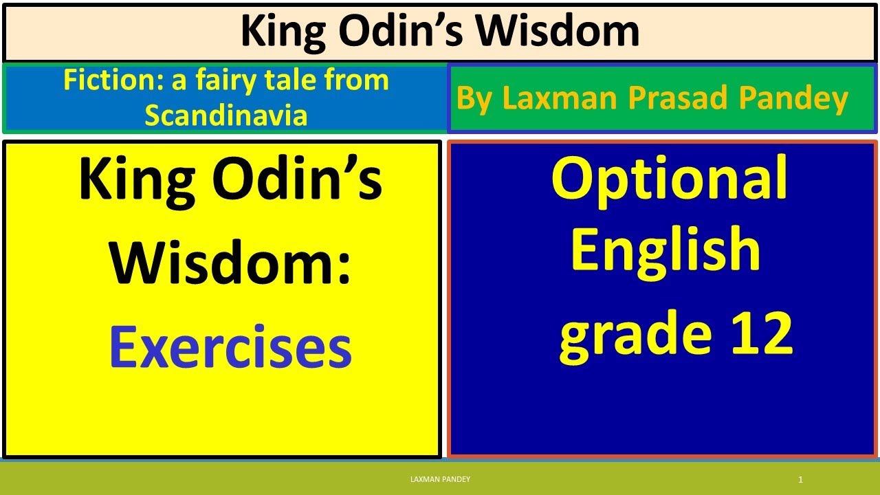 Cost of Wisdom {king Odin's wisdom}, exercise - YouTube
