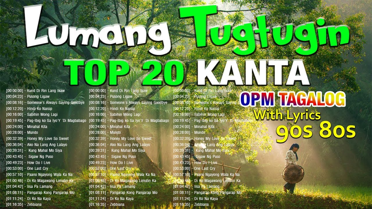 Tagalog OPM Love Songs 80s 90s With Lyrics Nonstop | Best Romantiko ...