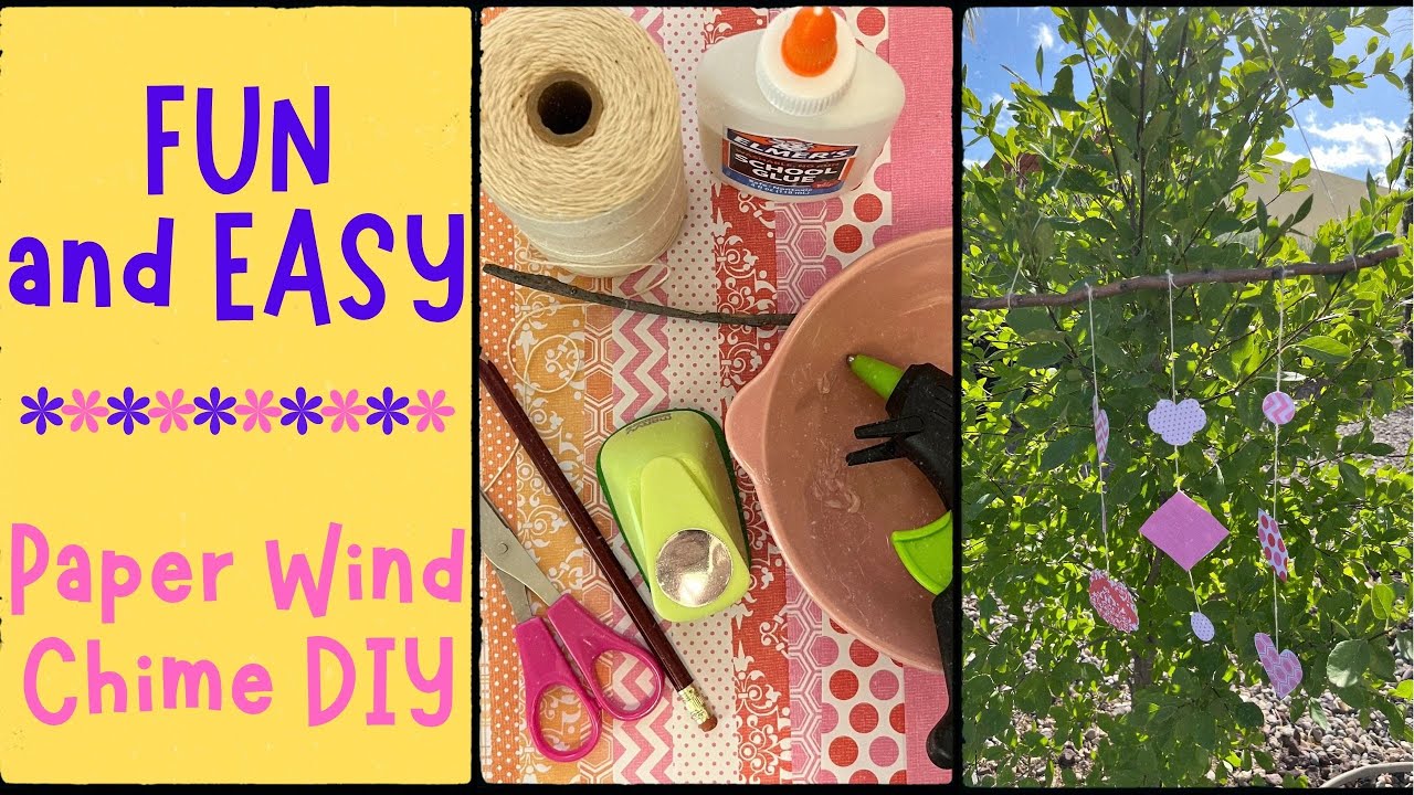 How to Make EASY DIY Paper Wind Chimes That Look GREAT! (Perfect Room ...