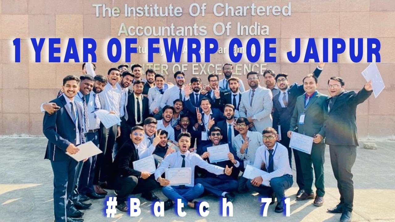 Four week residential Program | ICAI | Centre of Excellence Jaipur | 1 ...