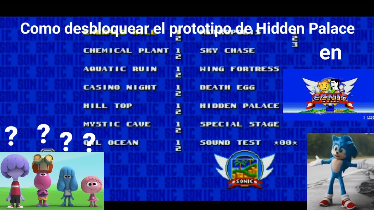 ¿Como desbloquear el prototipo de Hidden palace en Sonic 2? - YouTube