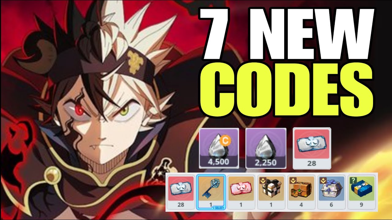 *NEW* BLACK CLOVER MOBILE REDEEM CODES 2024 APRIL | BLACK CLOVER M ...