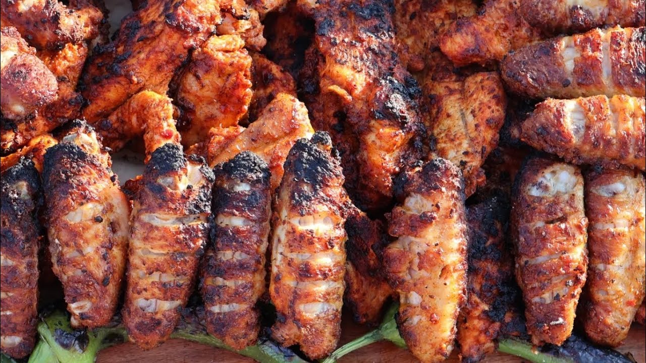 bütün tavuk ve tavuk kanat ızgara 🐔 whole chicken and chicken wings ...