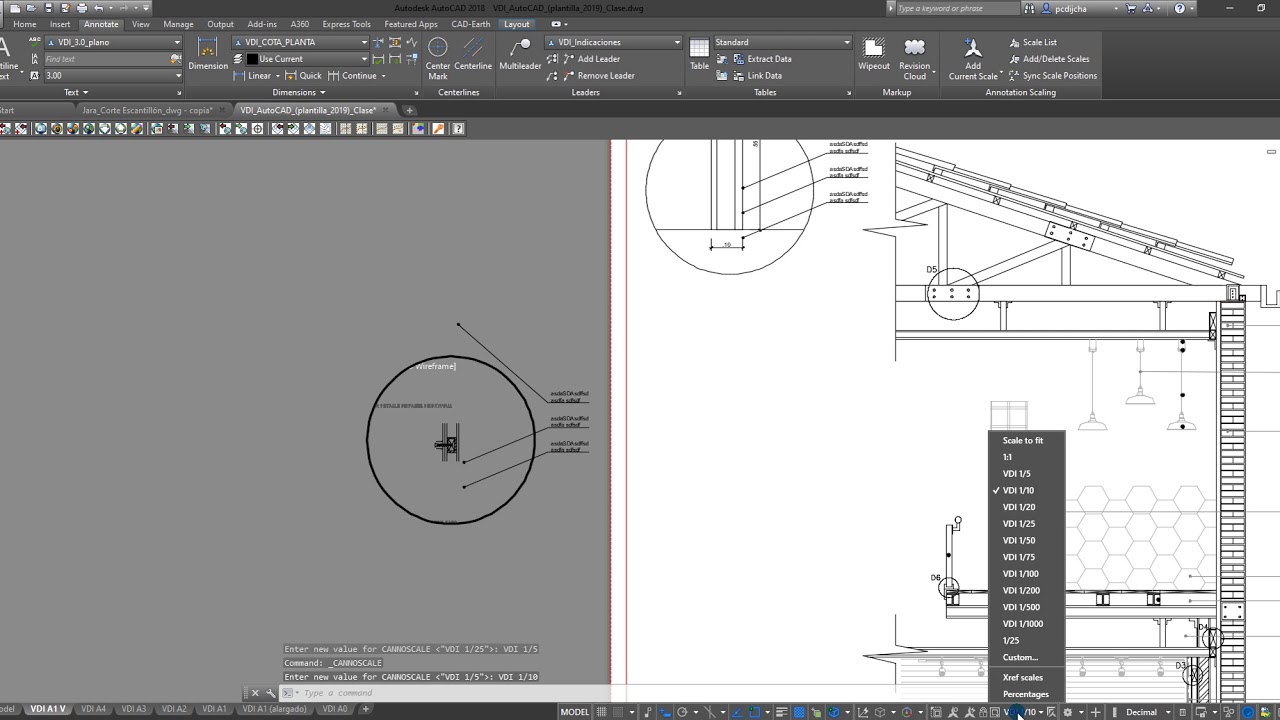 Tutorial como colocar detalles a escala en Layout en Autocad - YouTube