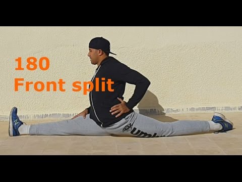 فتح الحوض الامامي (180 درجة) لجميع الاعمار وكافة المستويات How to do front split - YouTube