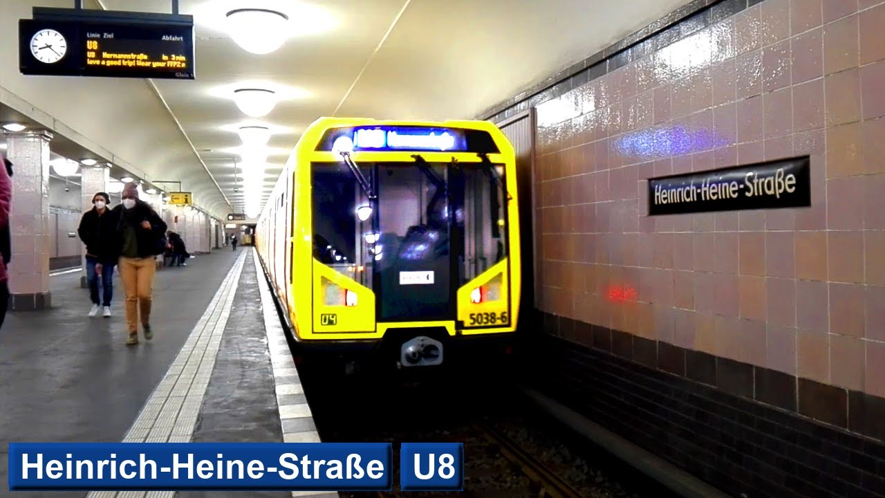 Heinrich-Heine-Straße | Line U8 : Berlin U-Bahn ( BVG H - F74 ) - YouTube