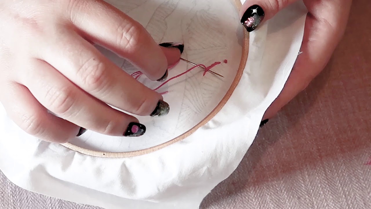How To Tie Off Your Stitches - Hand Embroidery For Beginners - YouTube