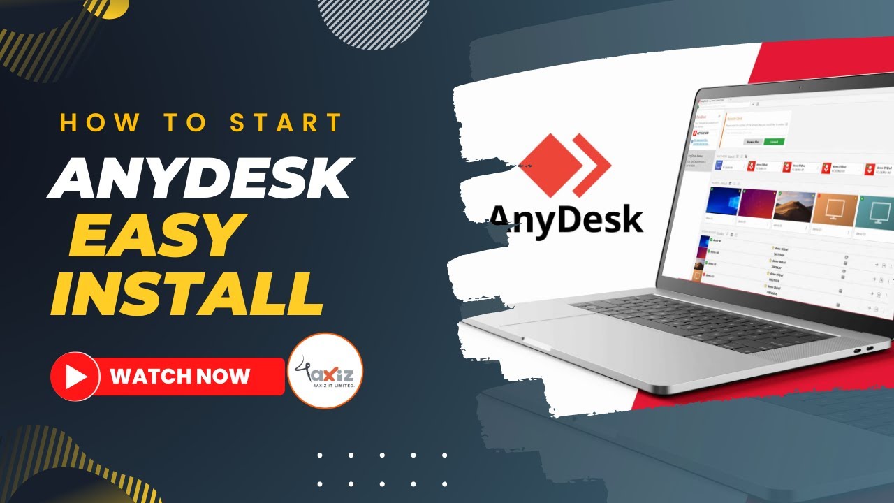 AnyDesk Easy Installation tutorial - YouTube