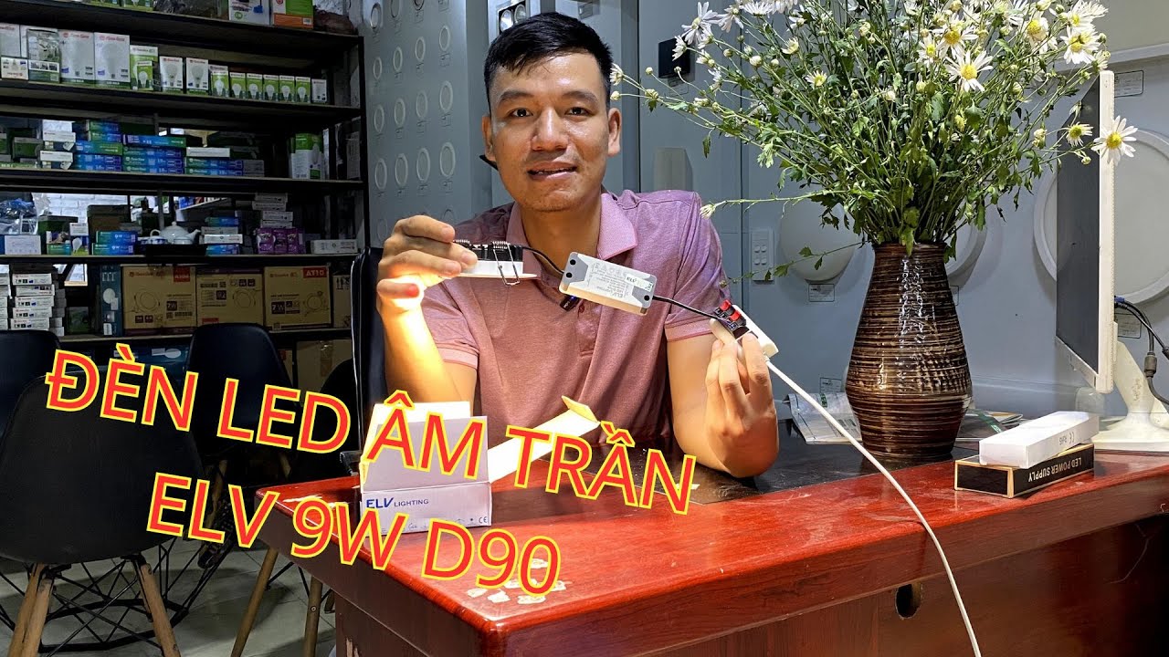 Đèn LED Downlight ELV 9W 3000K VL-D03090A lỗ khoét 90mm 1 màu - YouTube