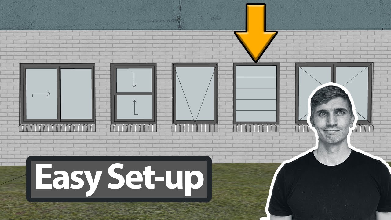 ArchiCAD Tutorial: 5 Most popular windows - Easy to set up - YouTube