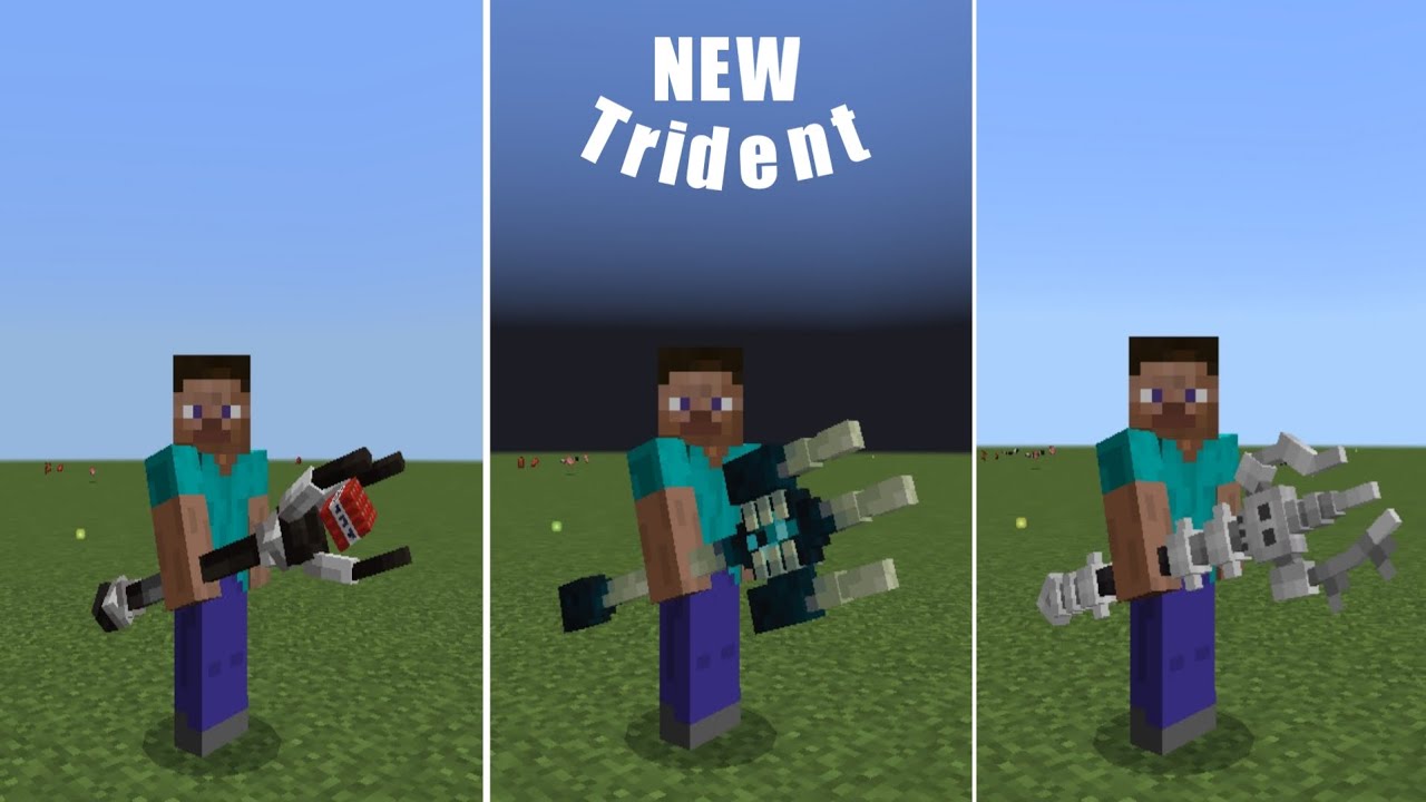 Addon Trident Minecraft KEREN BANGET CUY !! - YouTube