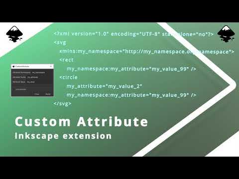 Custom Attribute - Inkscape extension - YouTube