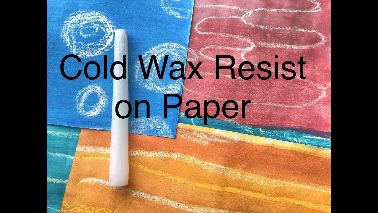 Cold Wax Resist on Paper, Decorative Papers, Making Patterns with ...