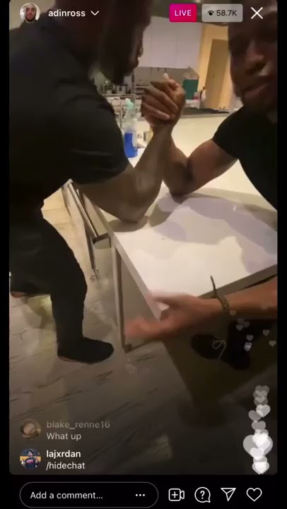 Adin Ross’s security and Zias arm wrestle (INTENSE) - YouTube