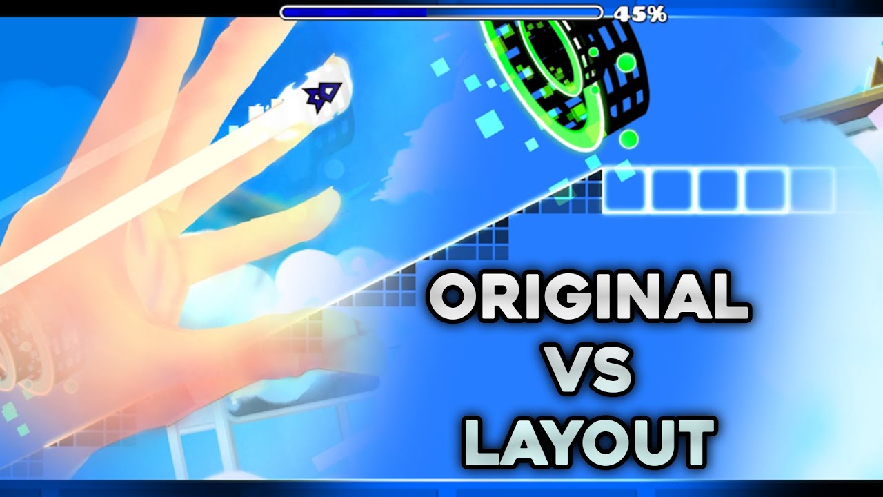"White Space" Original vs Layout | Geometry Dash Comparison - YouTube