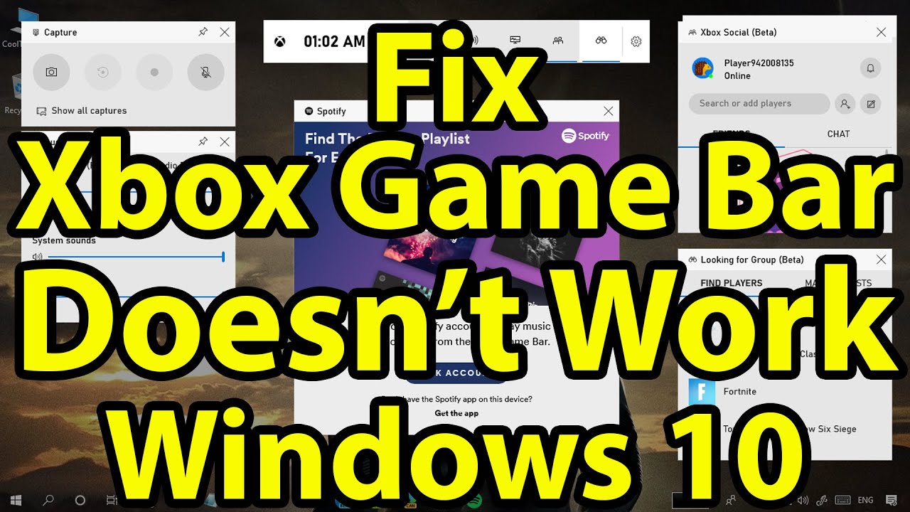 Fix Xbox Game Bar Doesn t Record Games In Windows 10 YouTube fix-xbox-game-bar-doesn-t-record-games-in-windows-10-youtube