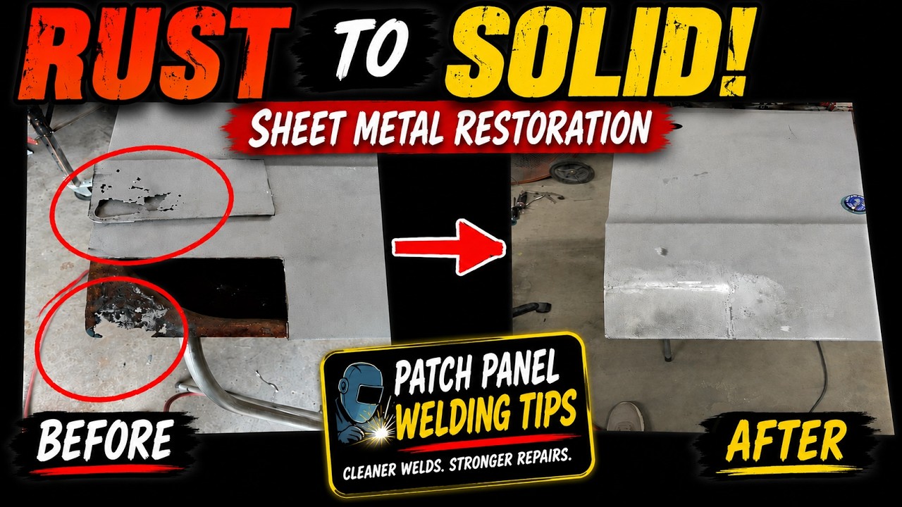 How to weld patch panels the right way - YouTube