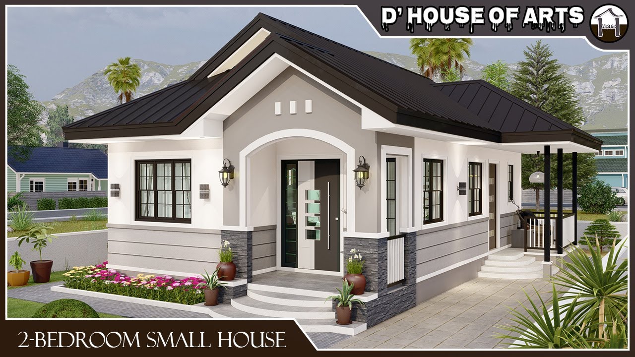 2 BEDROOM | Small But Beautiful Bungalow House Design With Floor Plan ...