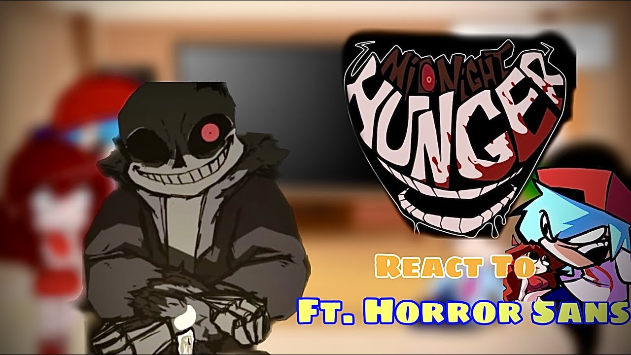 Horror Sans FULL WEEK || Fnf React To Midnight Hunger (Undertale/Ft ...