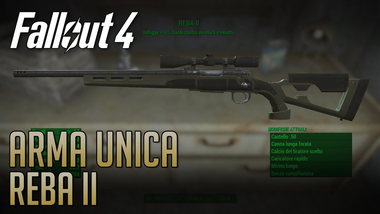 Fallout 4 | ARMA UNICA: REBA II (Fucile da Cecchino) | Guida Completa ...