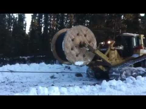 Rohl Networks Plowing for Fiber Optic Cable in MN - YouTube