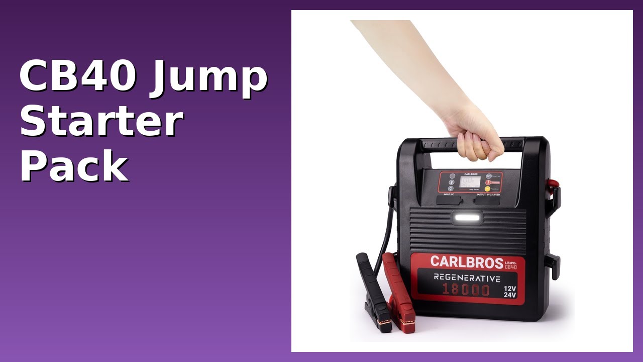REVIEW (2026): CB40 Jump Starter Pack. ESSENTIAL details. - YouTube