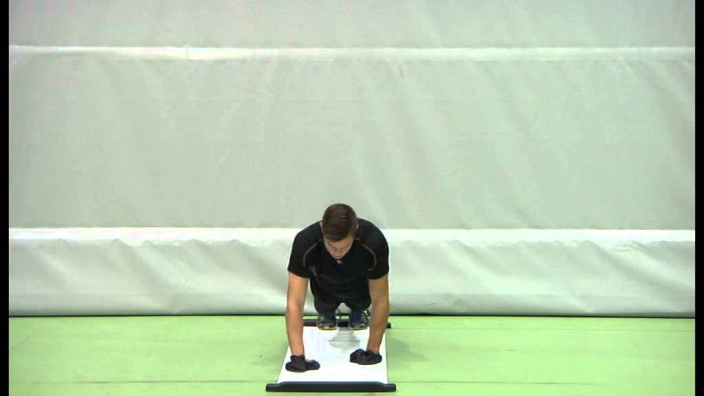 One arm push up other arm sliding forward - YouTube