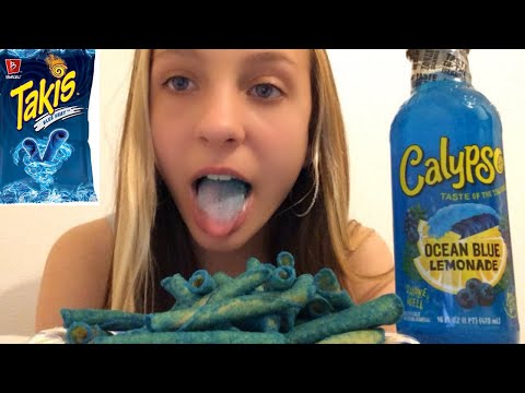 ASMR Trying BLUE TAKIS!!!!!