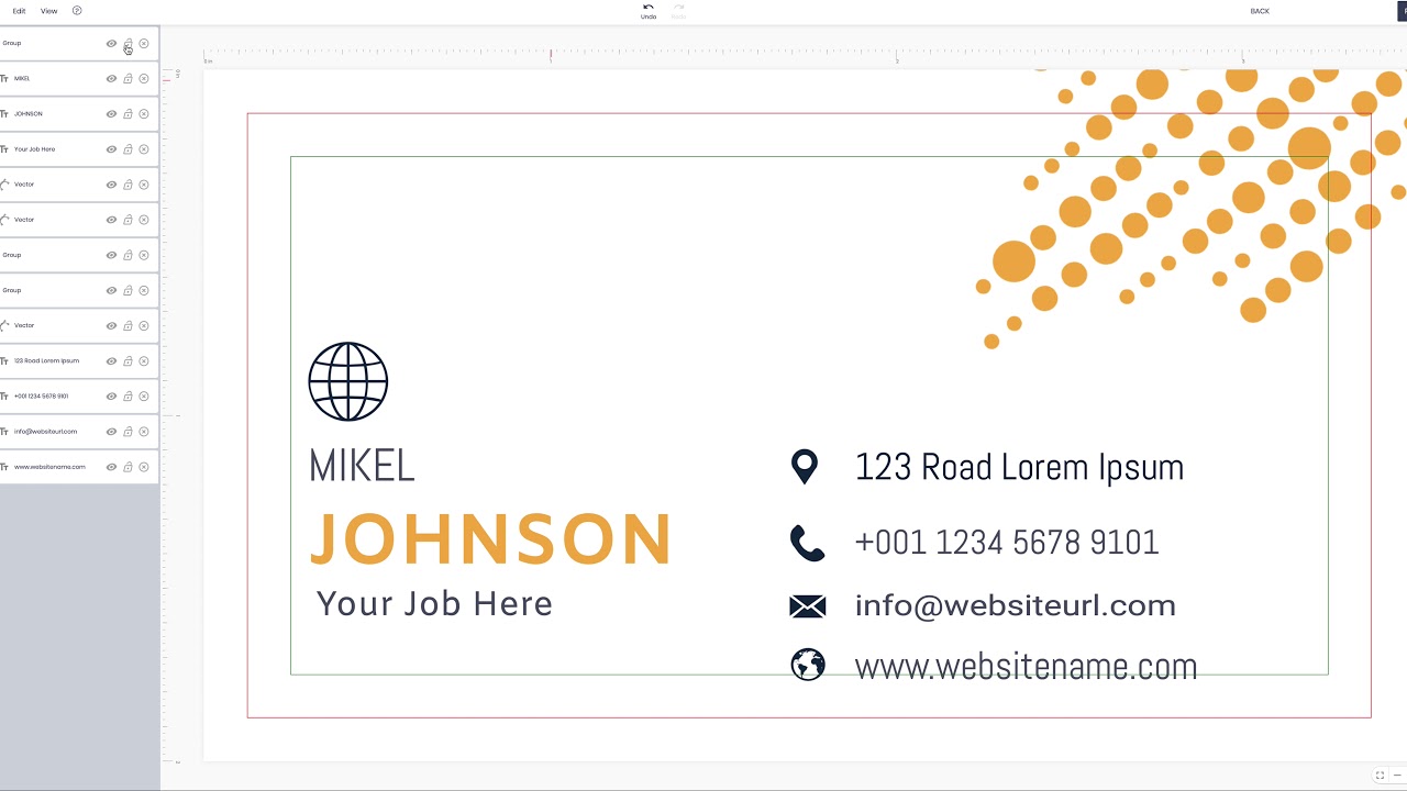 HOW TO CHANGE BUSINESS CARD TEMPLATE COLORS FAST2PRESS - YouTube