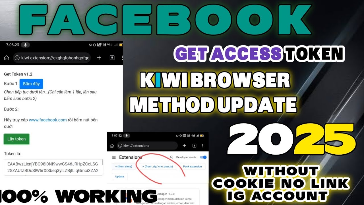 Vinthool Facebook Token Method | Kiwi browser fb convo token 2025|| Fb convo token 2025 - YouTube