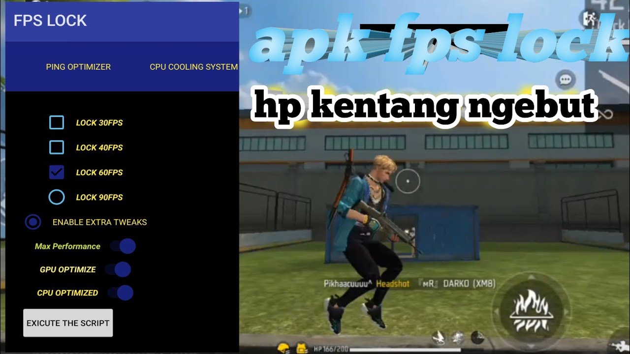 APK FPS LOCK UNTUK SEMUA HP ANDROID#caramengatasilag - YouTube