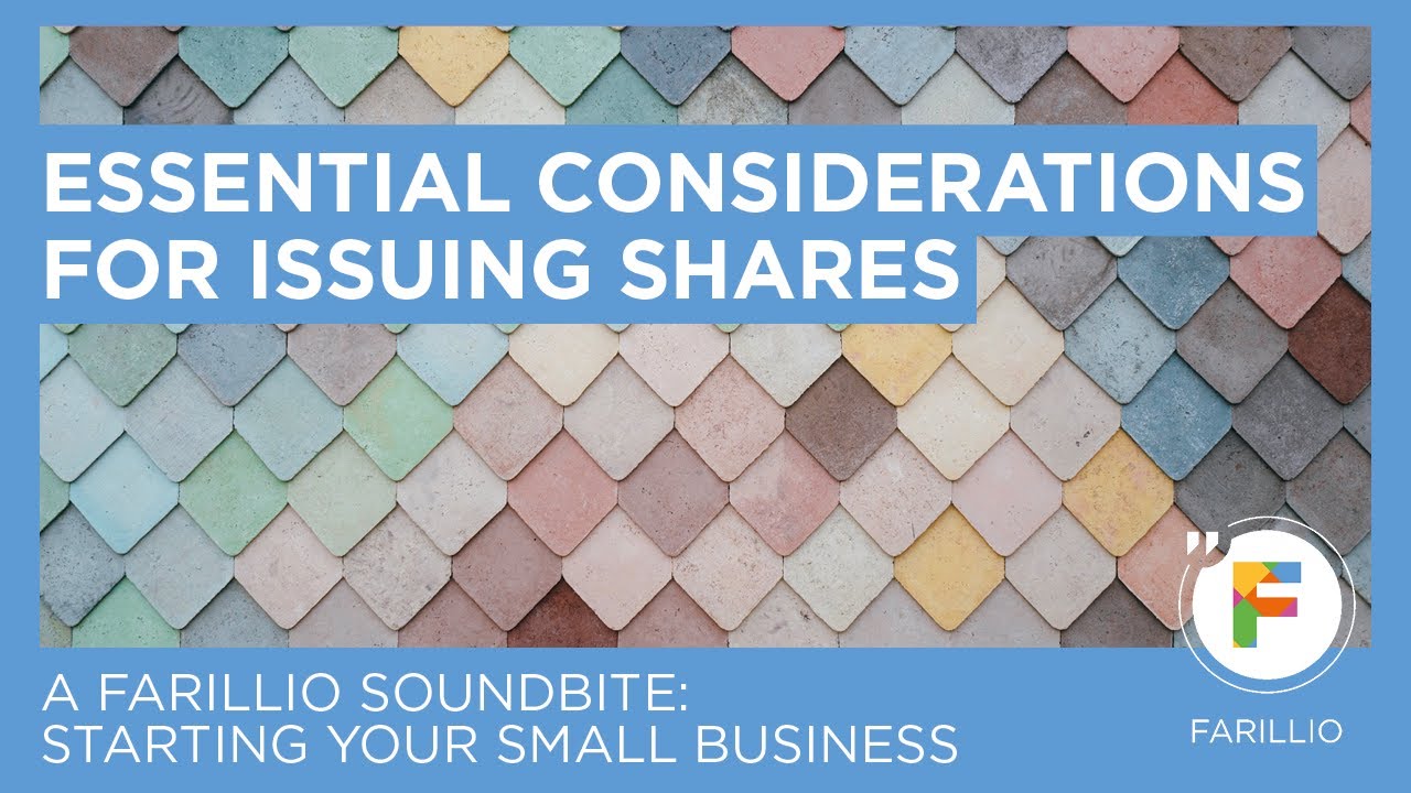 What to consider when issuing shares in your small business | Farillio ...