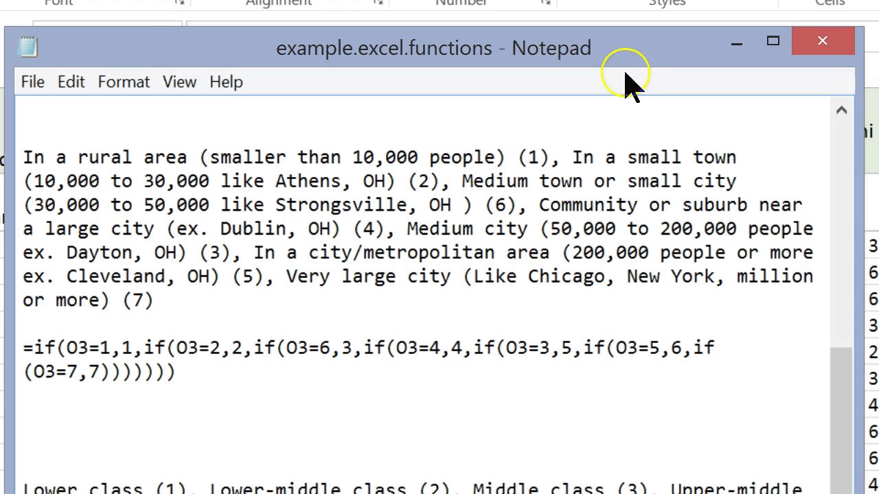 Recode in excel using nested if statements - YouTube