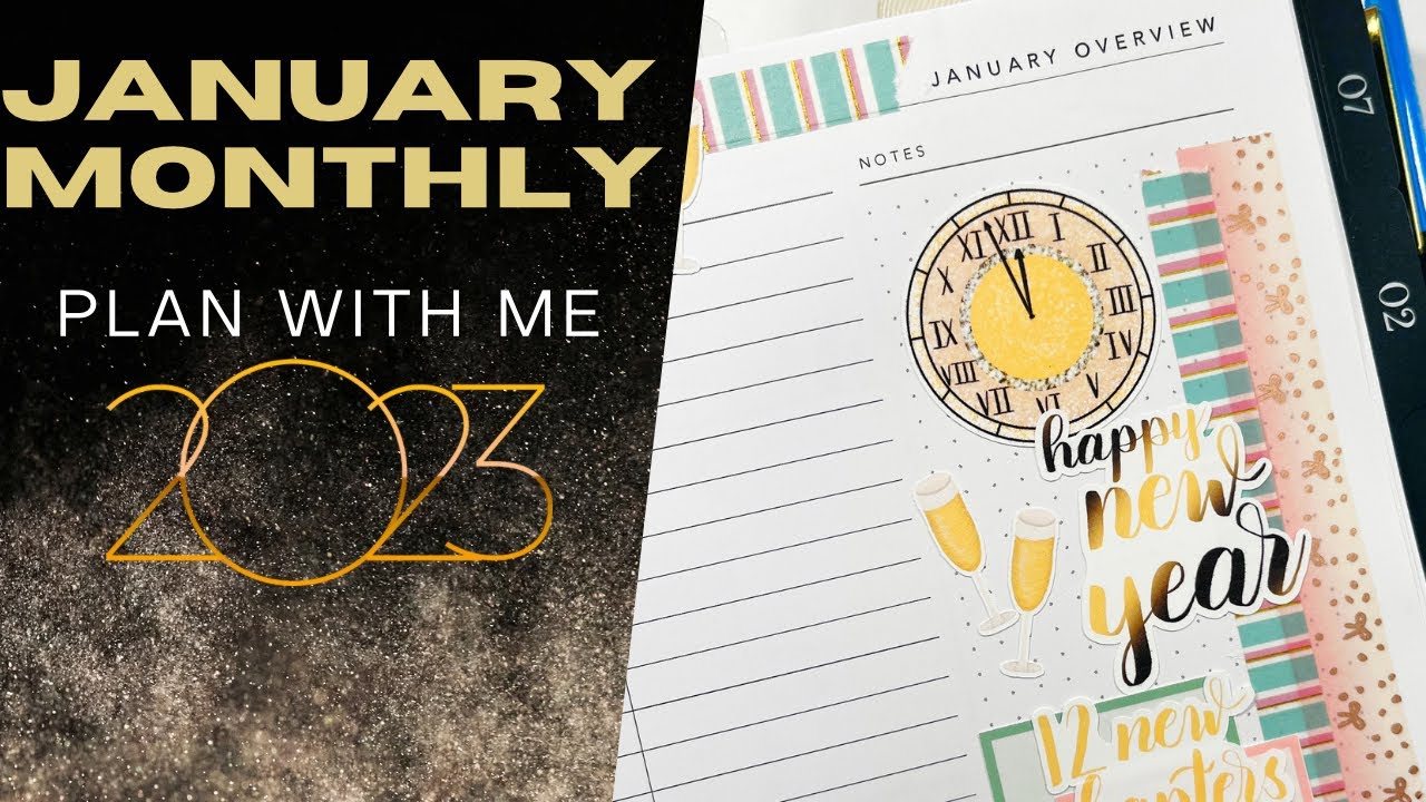 January Monthly Plan With Me - YouTube