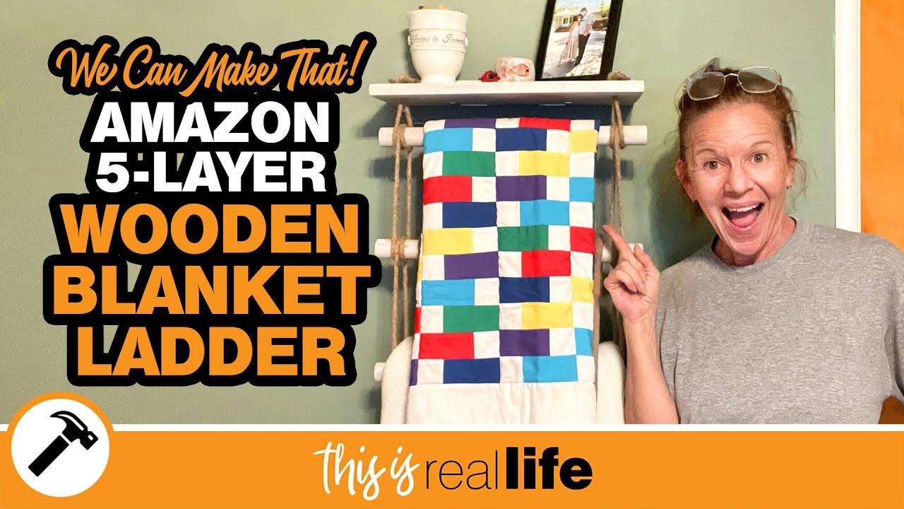 We Can Make That! Amazon 5-Layer Wooden Blanket Ladder DIY - THIS IS ...