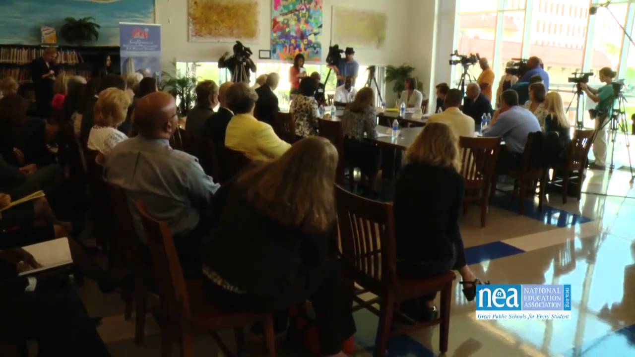 NEA President, Education Secretary Announce Summit - YouTube