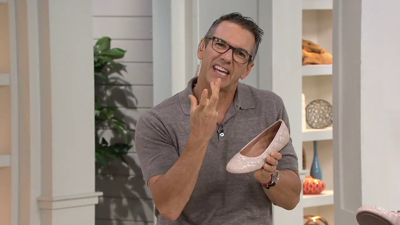 Vionic Quilted Leather Flats - Desiree on QVC - YouTube
