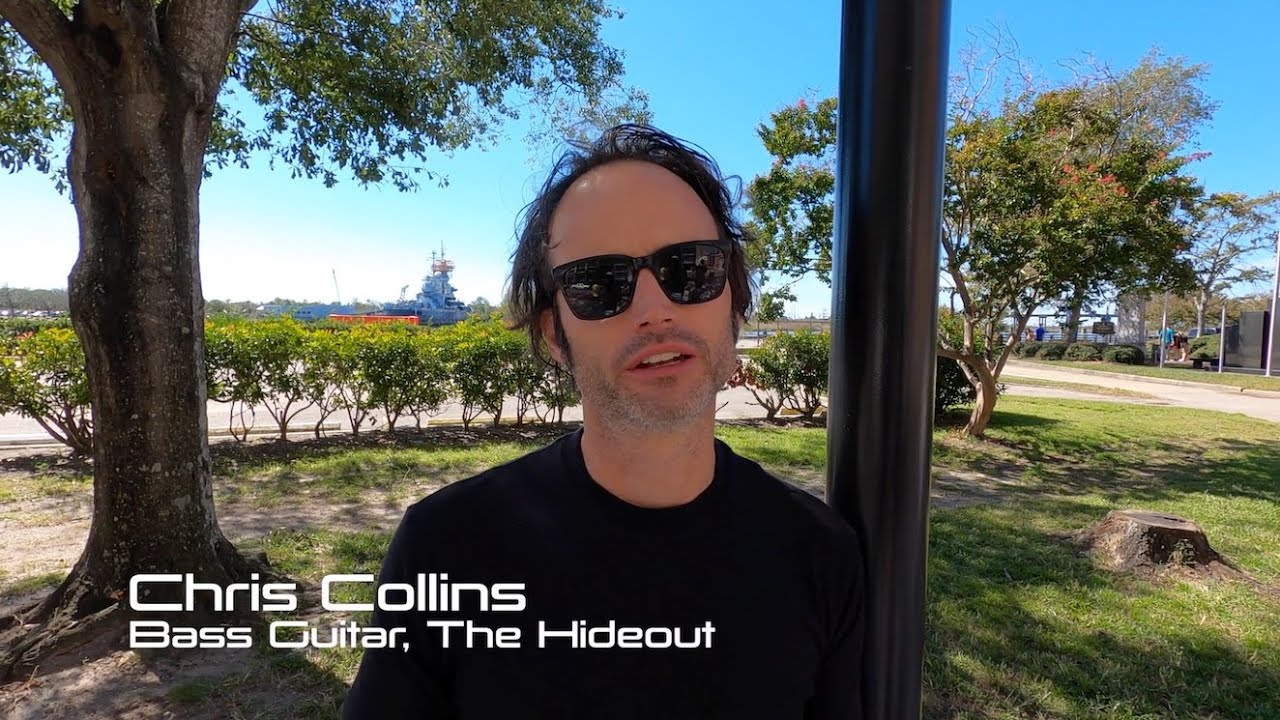 Get To Know Chris Collins Bassist For The Hideout - YouTube