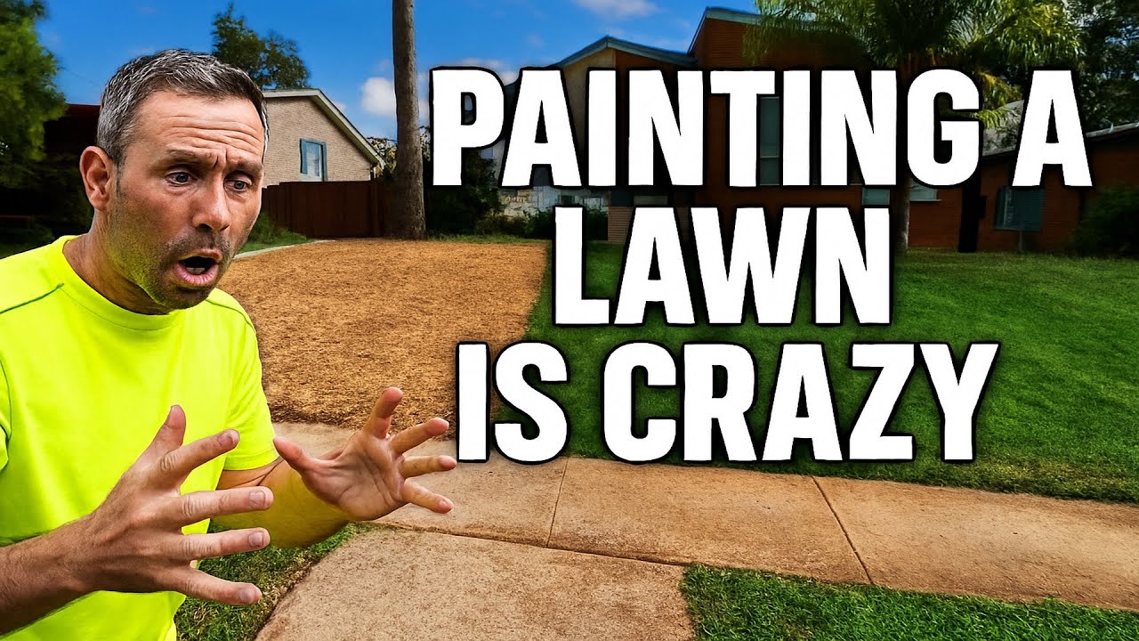 I Painted This Lawn To Win A $5,000 Best Lawn Competition. - YouTube
