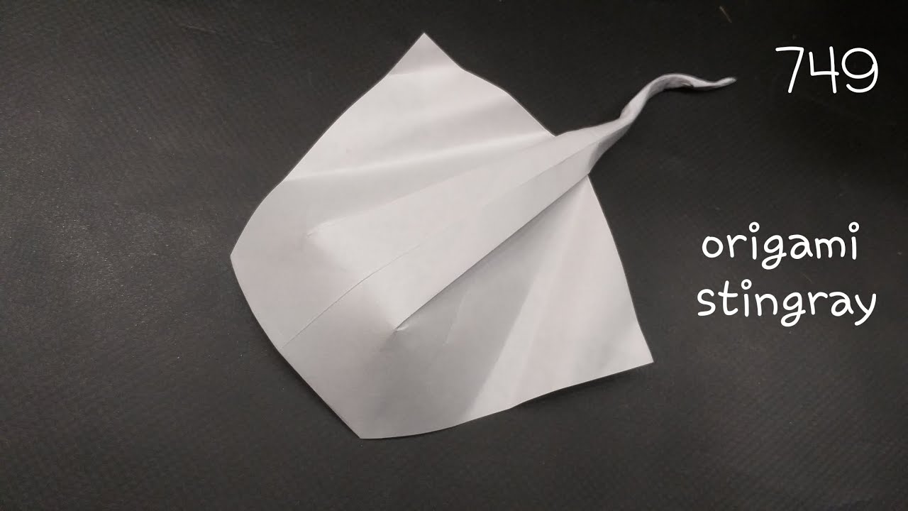 Орігамі скат origami stingray - YouTube