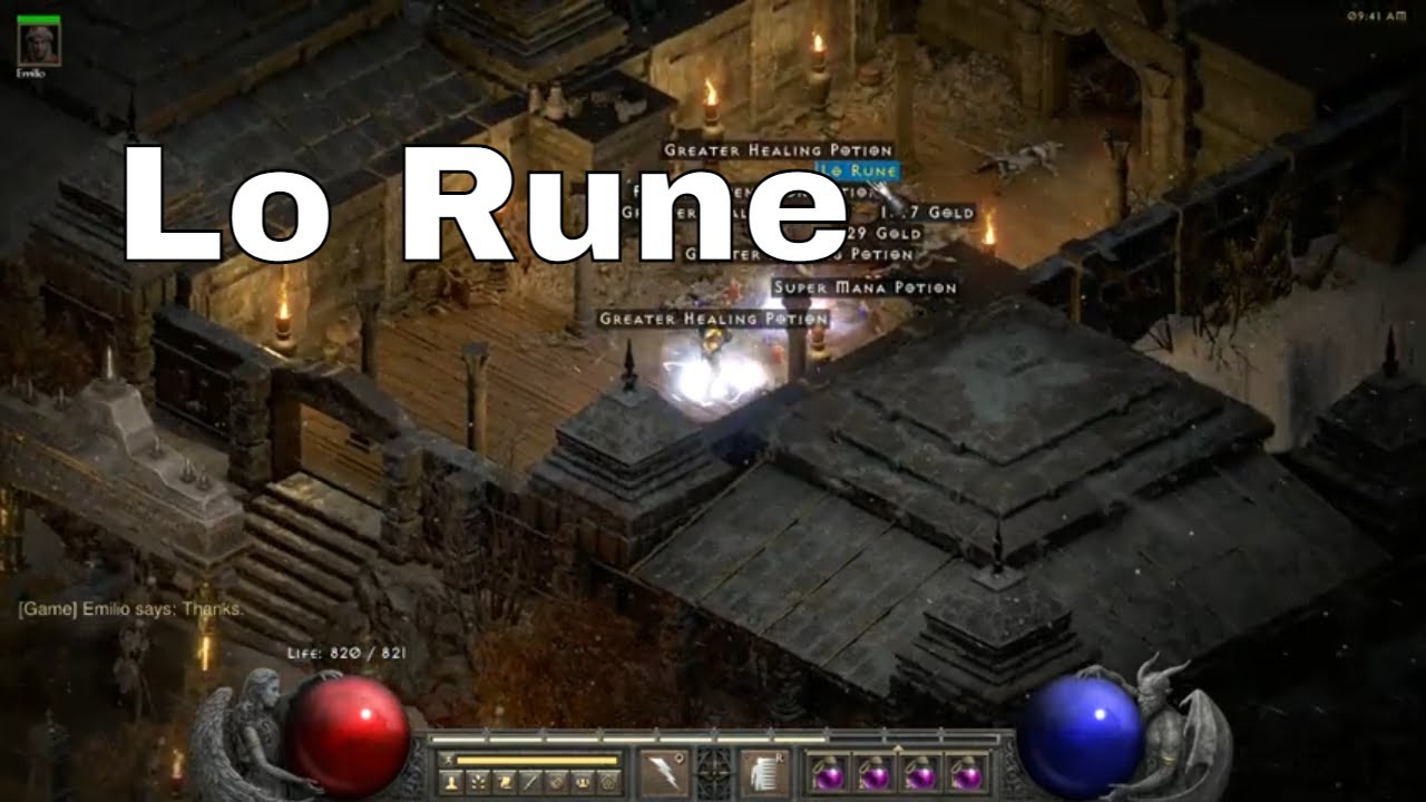 Diablo II: Resurrected - Looting Lo Rune From Pindleskin - D2R / Diablo ...