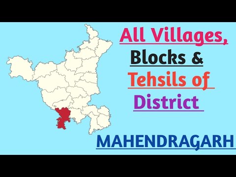 Know About Mahendragarh District || Names of All Villages, Blocks and ...