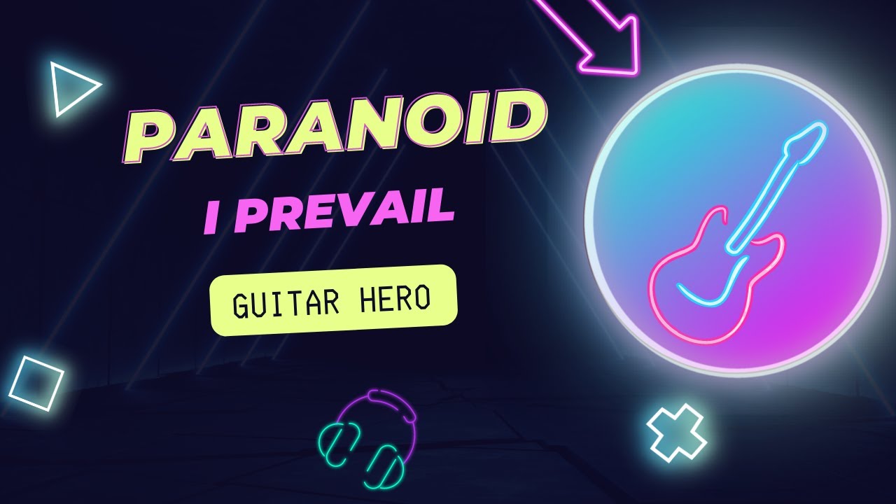 Jogando Paranoid do I Prevail no Guitar Hero - YouTube