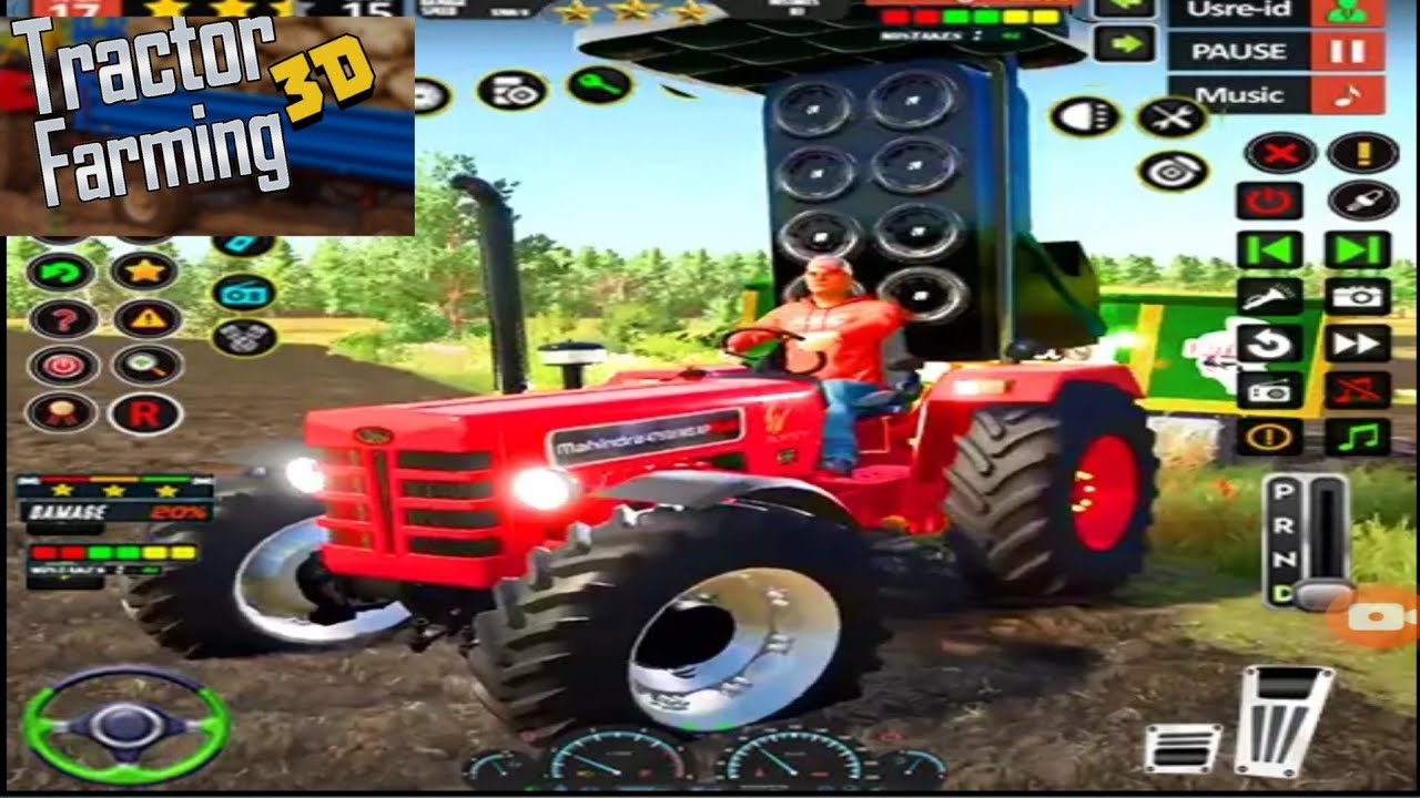 Indian Tractor Farming Game Gameplay | Trishul Gamer - YouTube