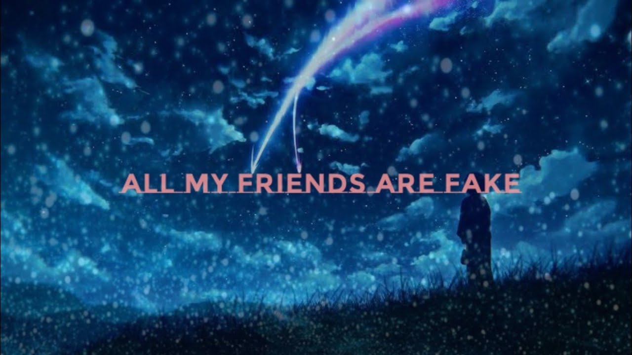 All My Friends Are Fake //Tate McRae // Lyrics - YouTube