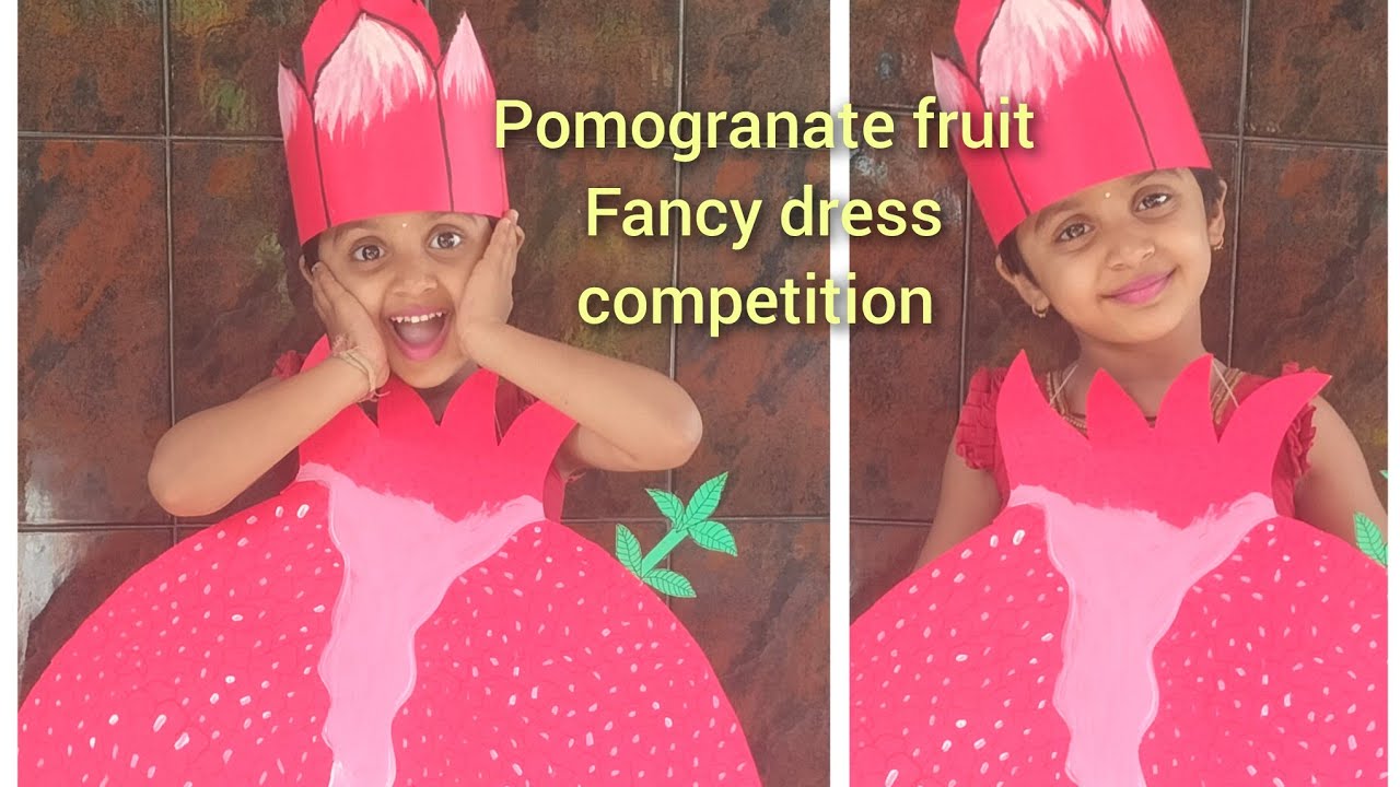 Pomogranate fancy dress for kids/fancy dress competition - YouTube